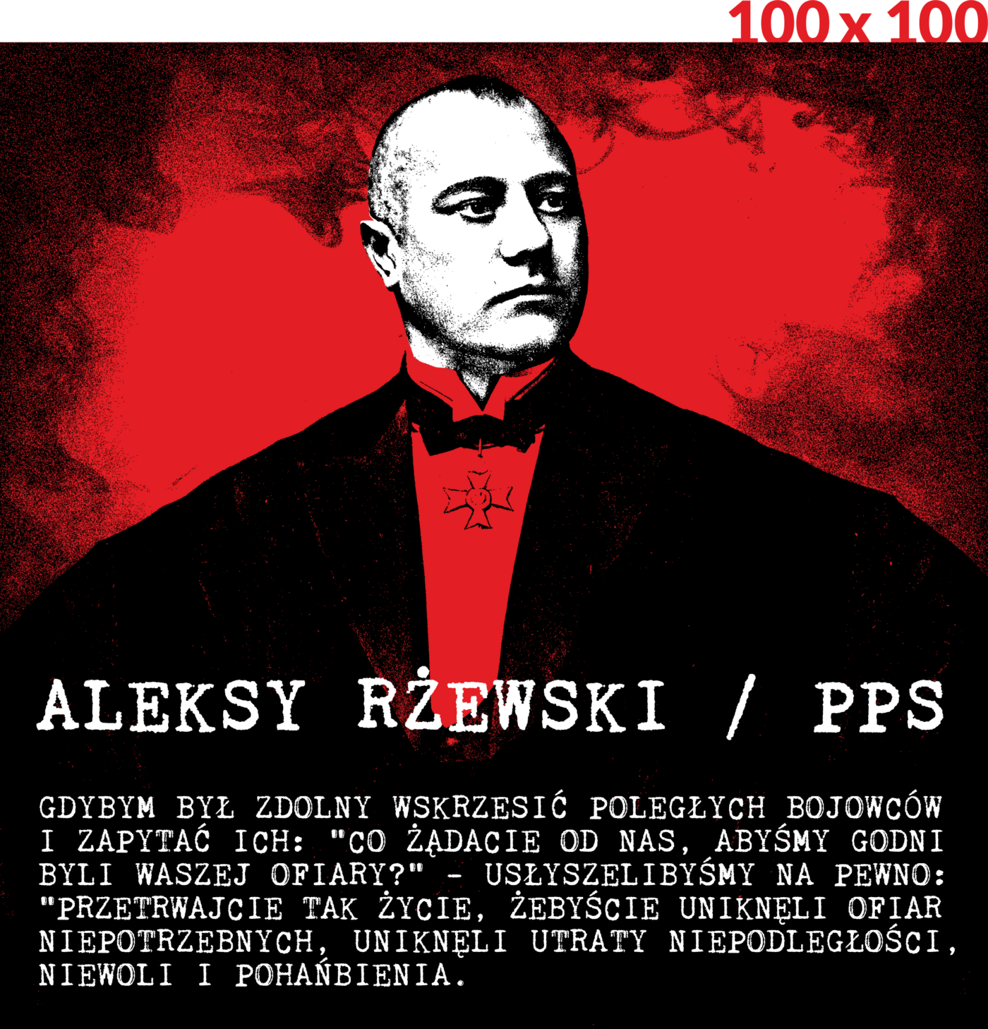 Kubek 100×100 “Aleksy Rżewski” – Lewacka Szmata